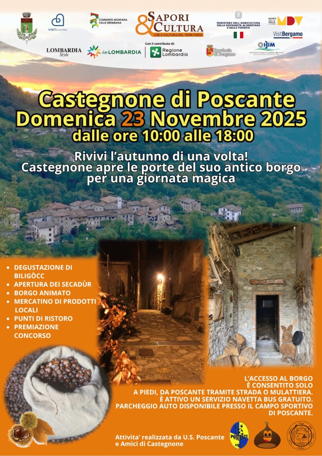 Zogno: sapori, musica e mercatini alla sagra dei biligòcc di Castegnone ...