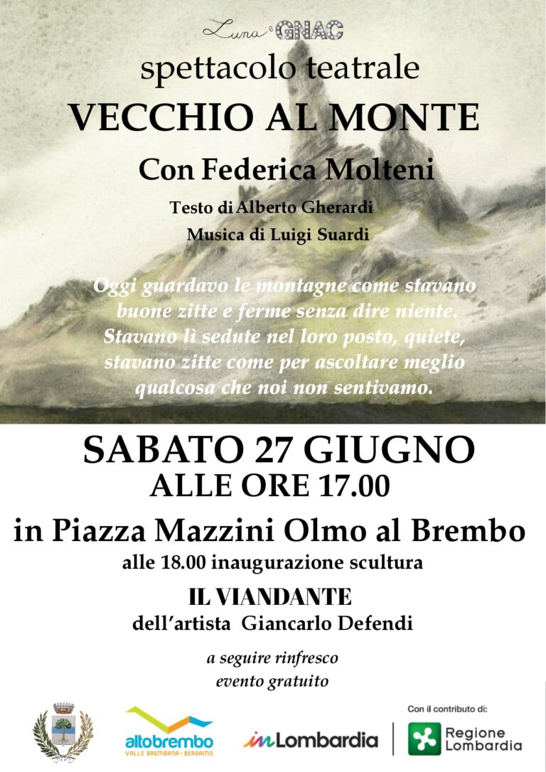 Spettacolo teatrale - Olmo al Brembo - sabato 27 giugno 2026 - Val ...
